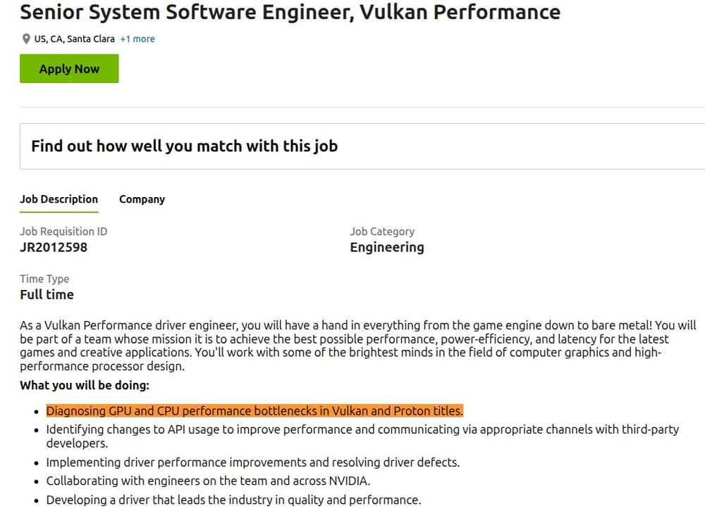 NVIDIA hiring Linux gaming engineers for 2026 push | tbreak