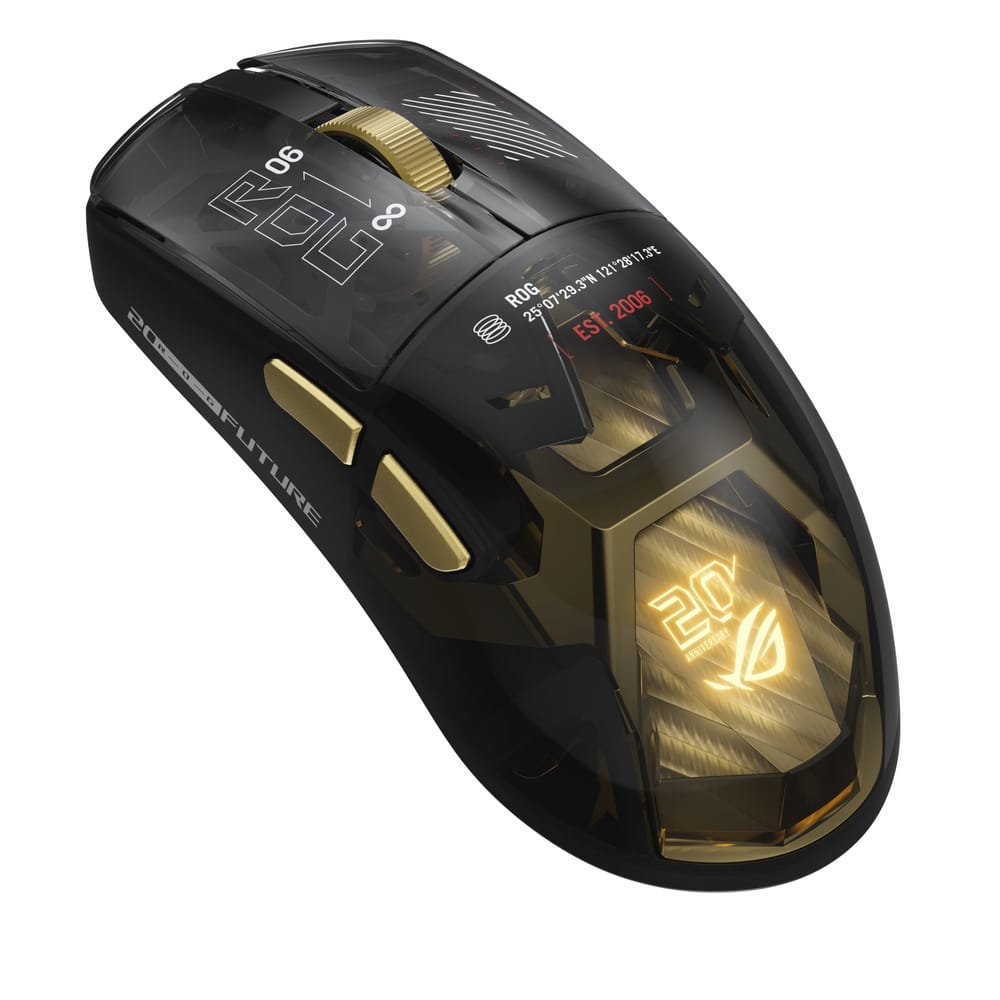 ROG 20th Anniversary gold peripherals now available | tbreak