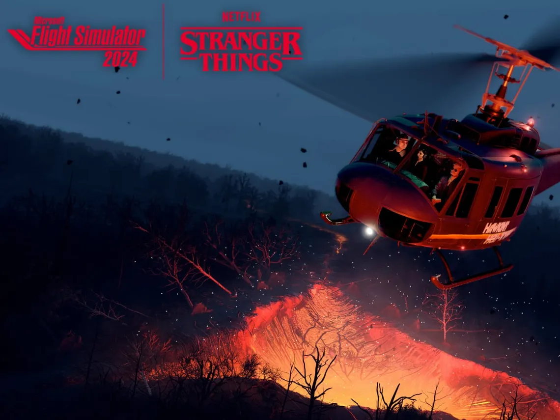 Stranger Things Takes Off in Microsoft Flight Simulator 2024